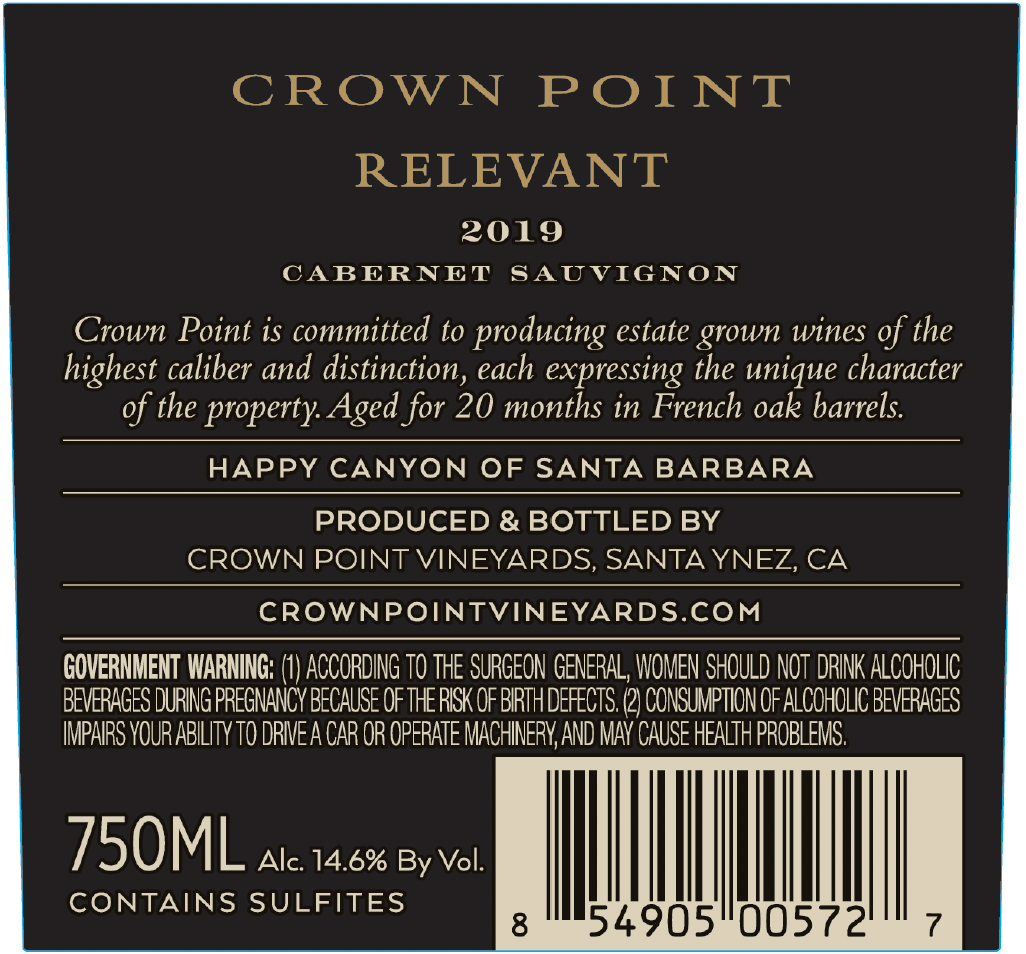 Wine Tech Sheets - Trade Materials | Crown Point Vineyards